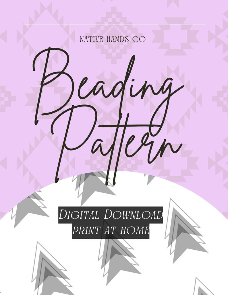 Native Arrow Beading Pattern Template | 4 Sizes (PDF Pattern) - Etsy