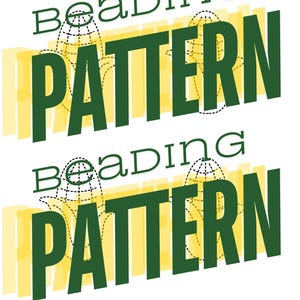 Native Beadwork Printable Harvest Corn Flat Stitch Template Pdf Beading ...