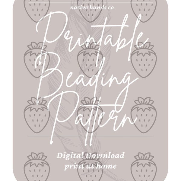 Strawberry Beading Templates - Etsy