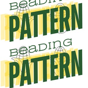 Native Beadwork Printable Harvest Corn Flat Stitch Template PDF Beading ...