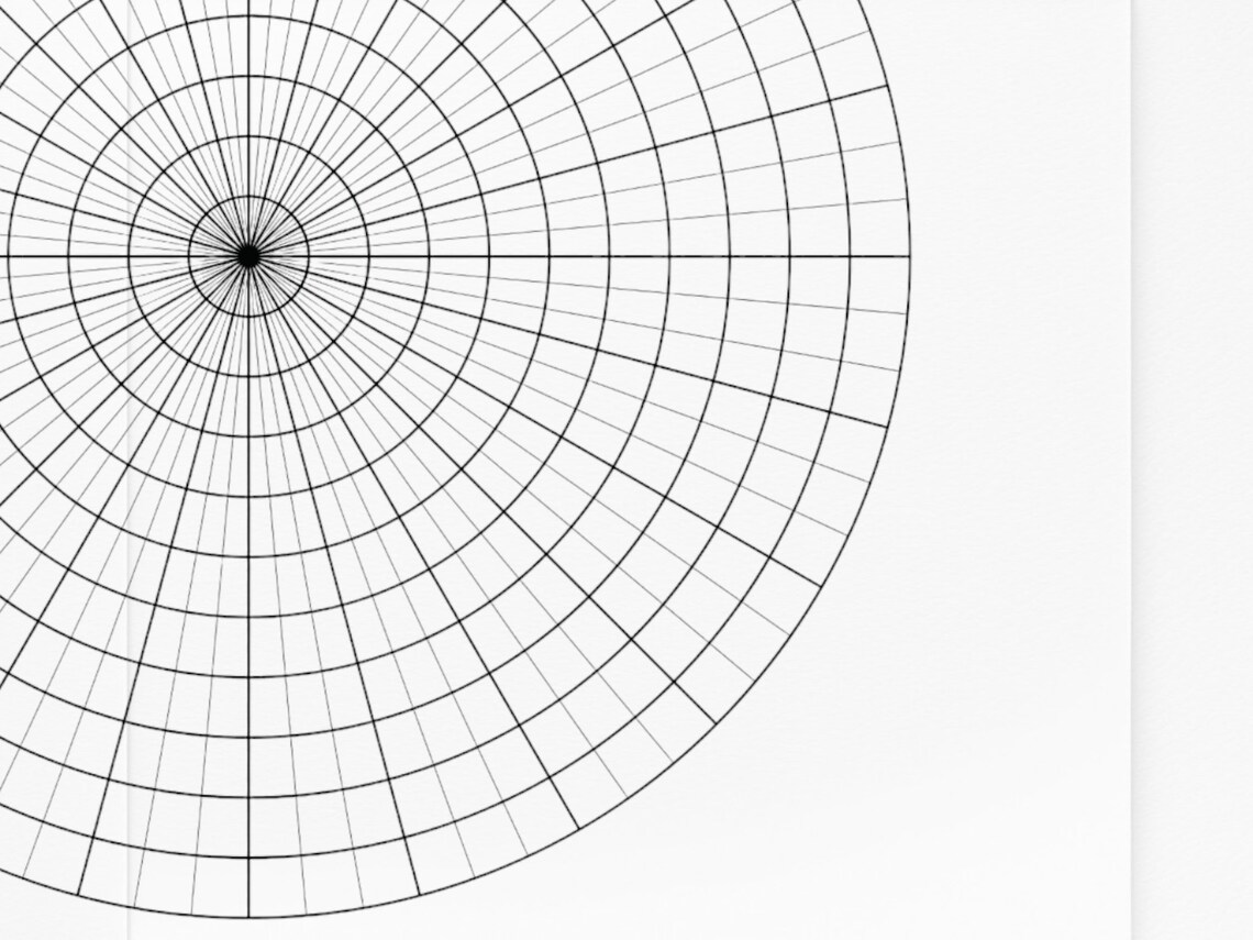 4 Sizes Printable Multiple Circle Graph Templates Plus BONUS Sheet ...