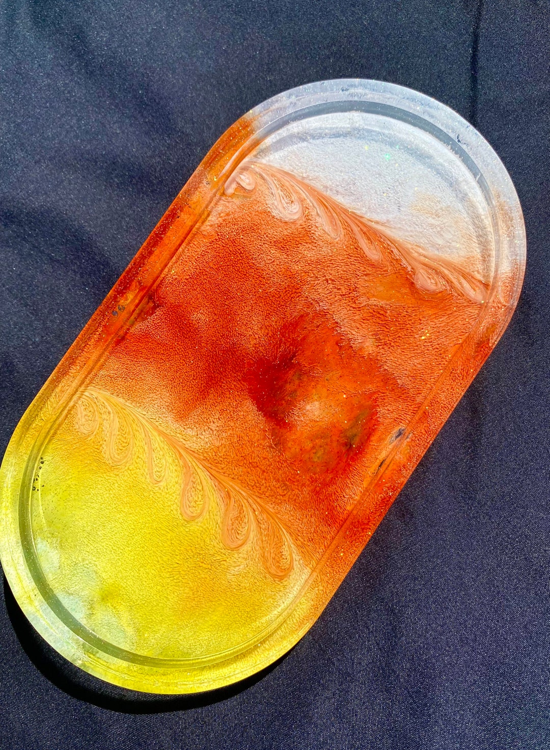 Candy Corn Resin Tray Halloween Decor Candy Corn Holiday - Etsy