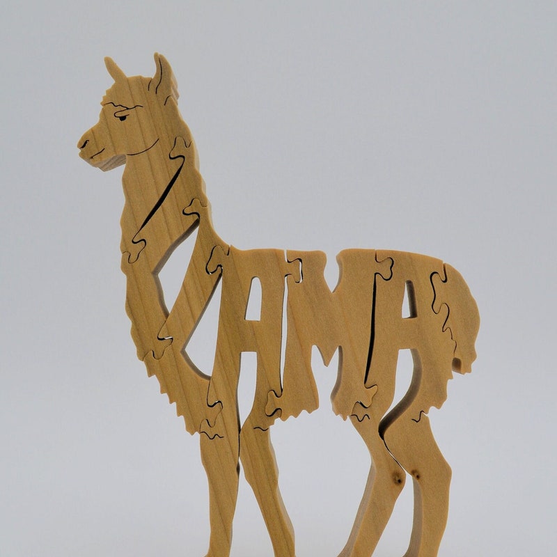 Llama Wooden Puzzle - Etsy