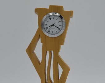 Oak Wooden Dancing Clock Hand on Hip - Etsy