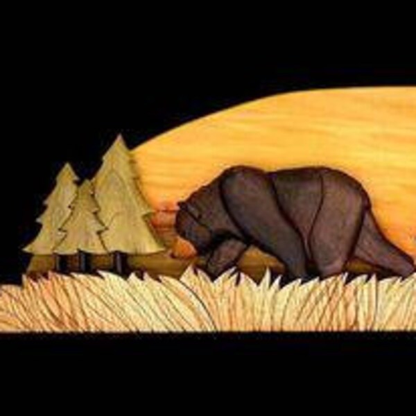 Intarsia Bear - Etsy