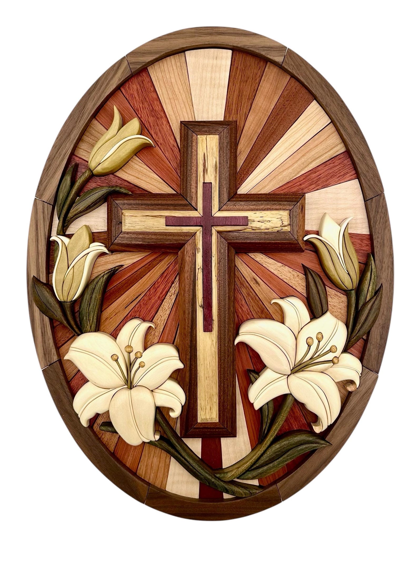 Faith & Blossoms Intarsia PATTERN ONLY Scroll Saw Wood Art Decor ...