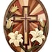 Easter Cross Intarsia Pattern Segmentation Scroll Saw Pattern Bandsaw ...