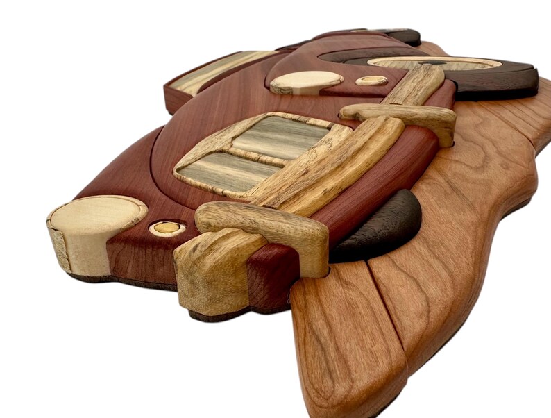 Sports Car Intarsia Wood Art Wall Hanging Classic Decor - Etsy