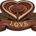 Blooming Love Intarsia PATTERN ONLY Scroll Saw Wood Art Decor Valentine ...