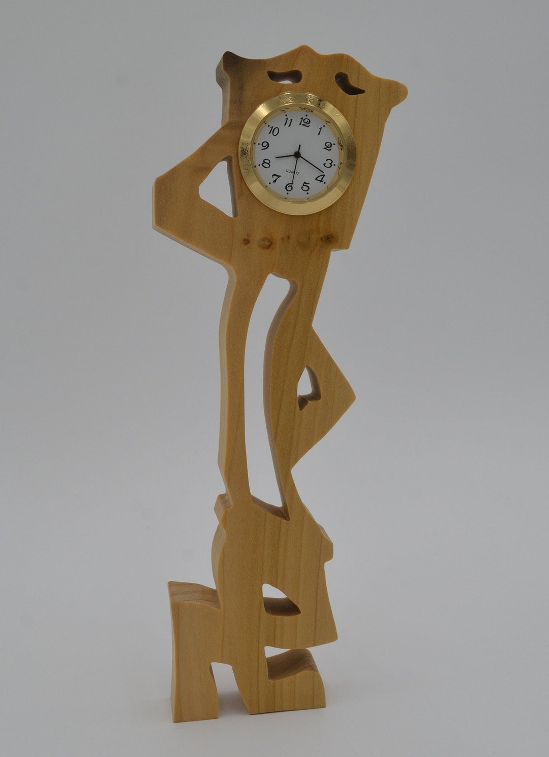 Poplar Wooden Dancing Clock Hand on Hip - Etsy