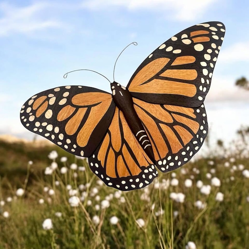 Monarch Butterfly Intarsia PATTERN ONLY Scroll Saw Wood Art Decor ...