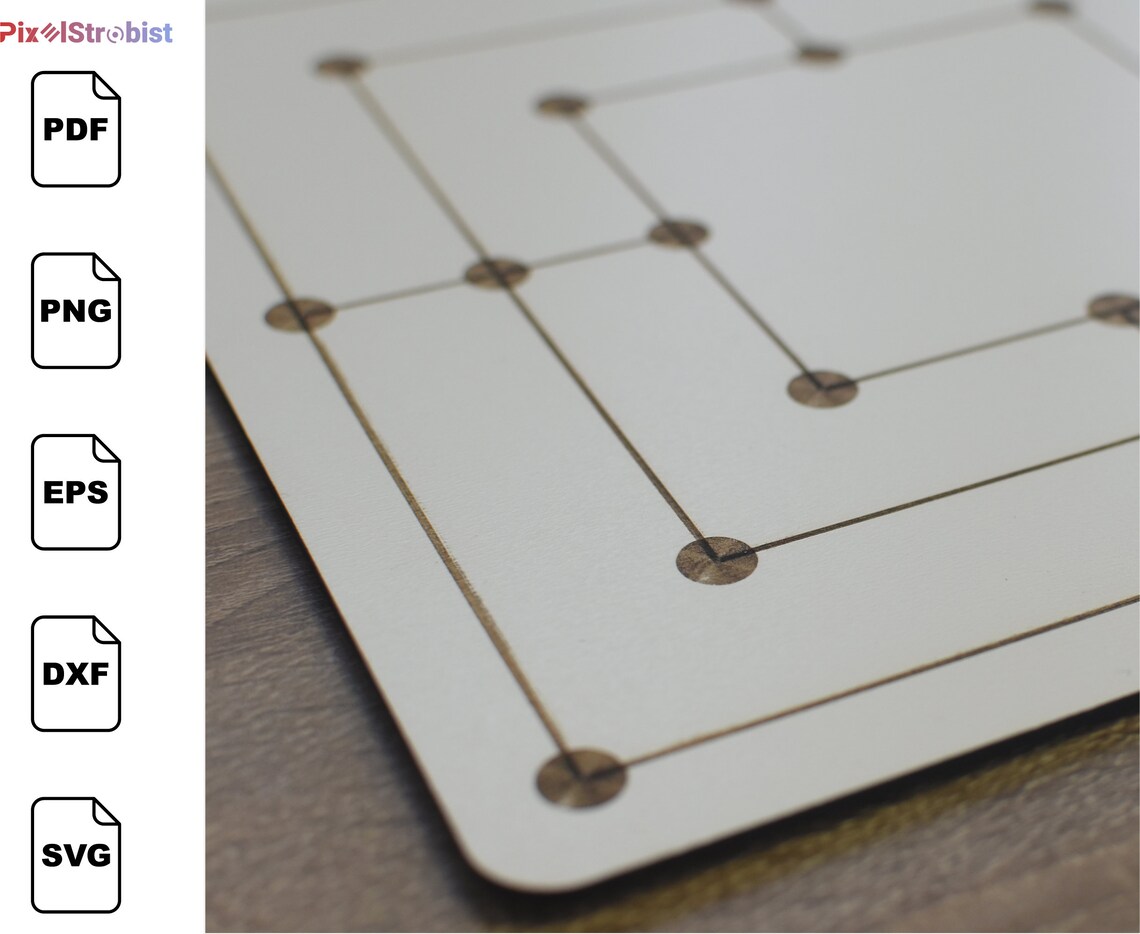 Mill Board Games (SVG) Laser Cut Files for Xtoold, Ortur, Glowforge ...