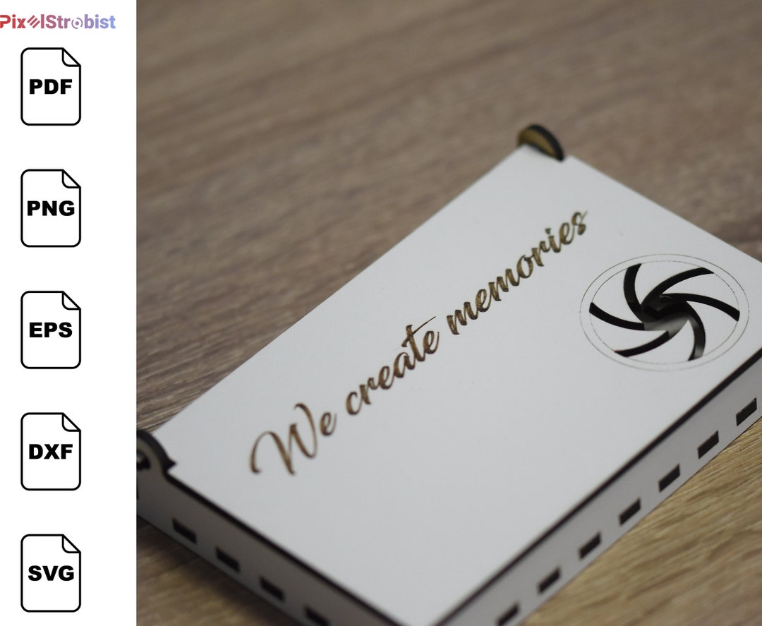 SD Memory Card Box (SVG, EPS) Laser Cut Files for Xtoold, Ortur ...