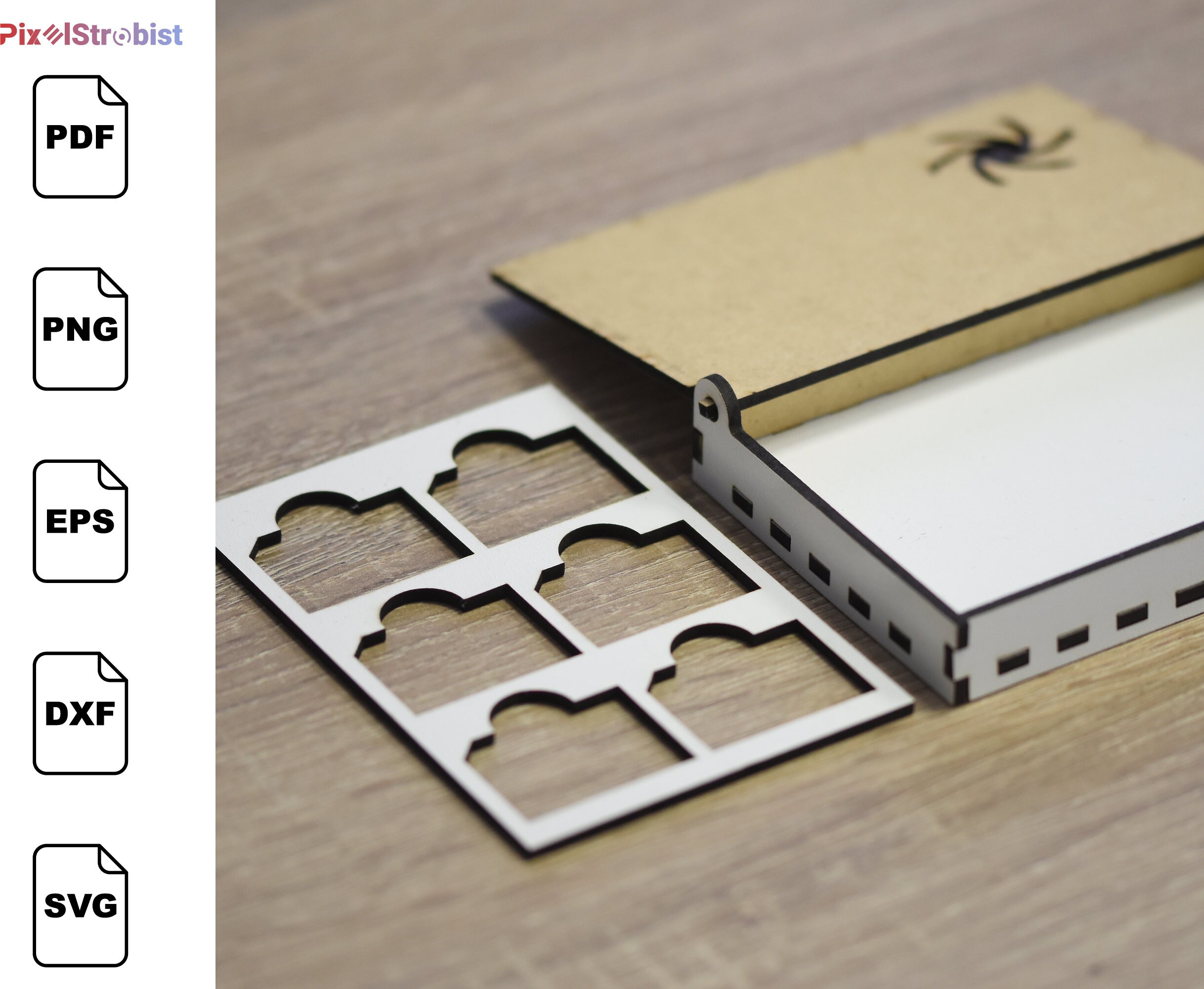 SD Memory Card Box SVG, EPS Laser Cut Files for Xtoold, Ortur ...