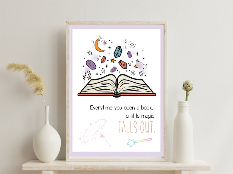 Reading is Magic Poster: Bookweek Classroom Decor (digital Download ...