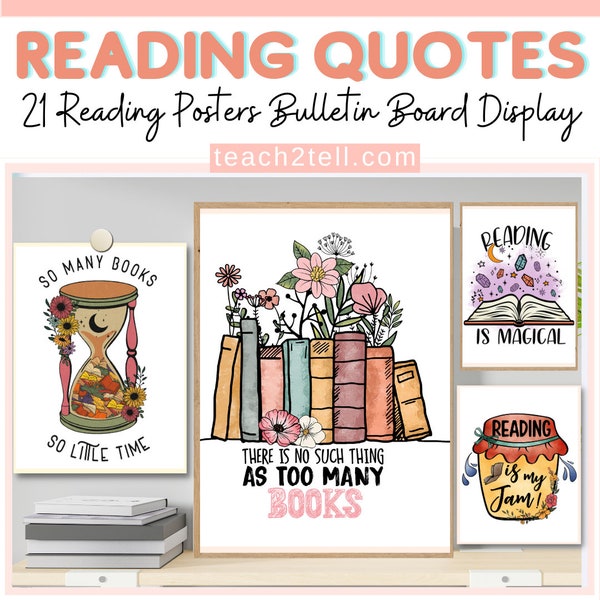 Reading Poster - Etsy