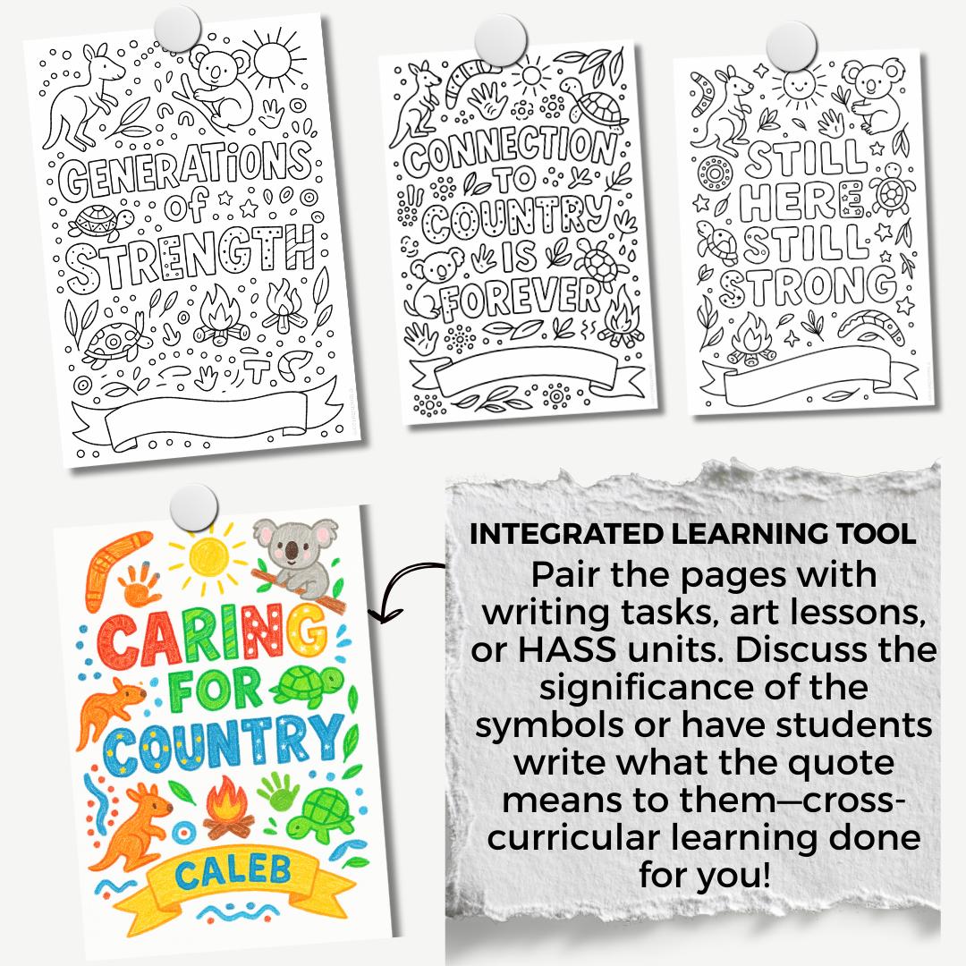 NAIDOC Week Colouring Pages: Aboriginal & Torres Strait Islander Art ...