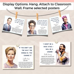 LGBTQ+ Empowerment Quotes Posters: Pride Month Classroom Decor (digital ...