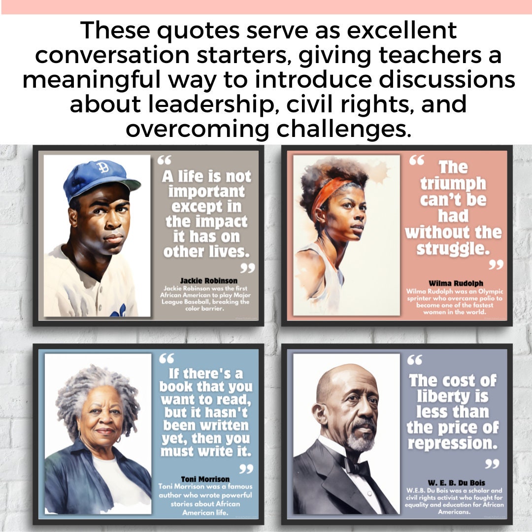 Black History Month Posters: African American Leaders & Inspirational ...