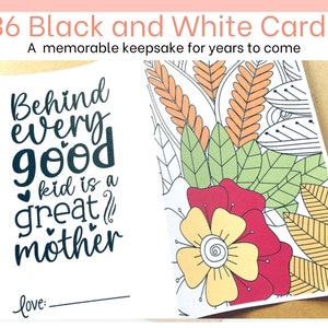 Coloring Mother's Day Card, Mothers Day Cards Printable, Classroom ...