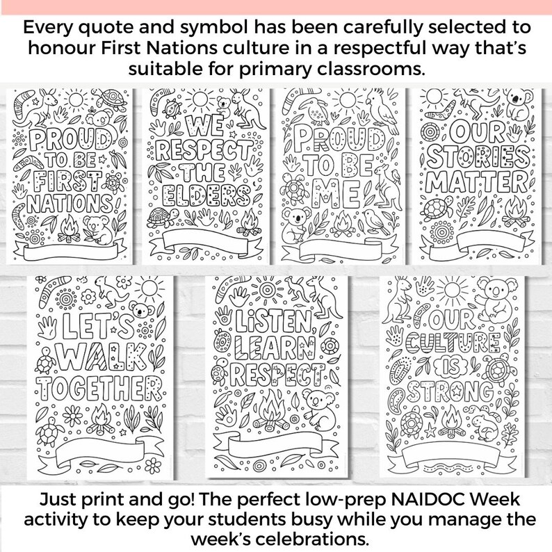NAIDOC Week Colouring Pages: Aboriginal & Torres Strait Islander Art ...