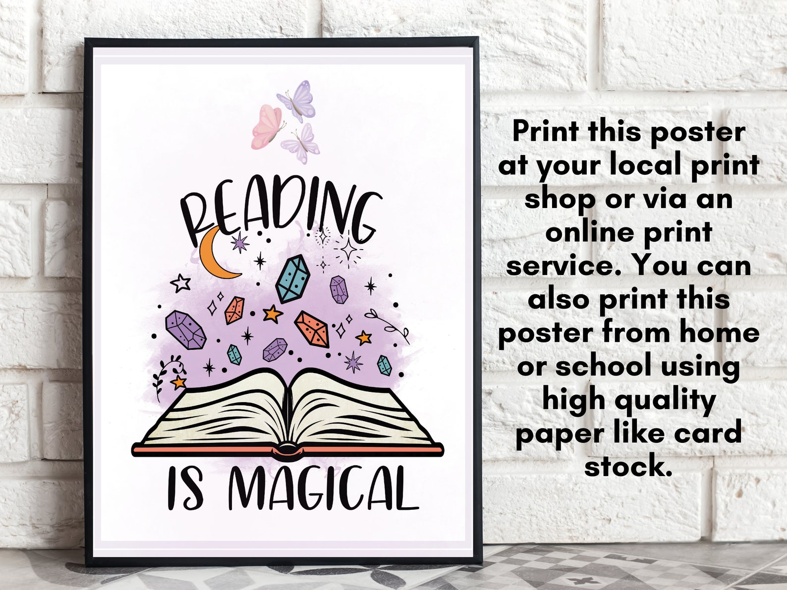 Reading is Magical Poster: Classroom Library Decor (printable) - Etsy