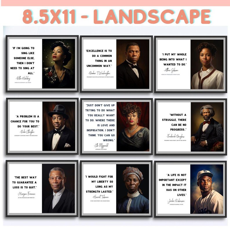 Black History Month Quote Posters for Bulletin Board Display: African ...