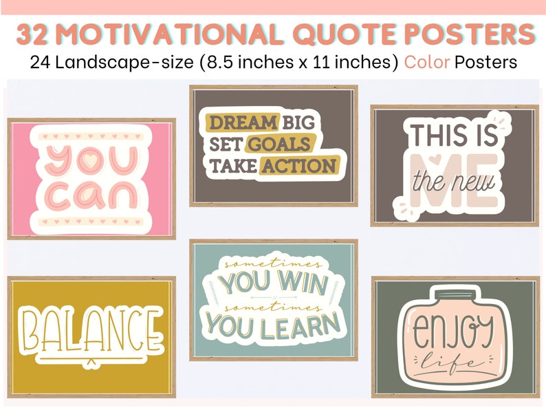 Elementary Classroom Decor motivational Quotes Wall Art - Etsy
