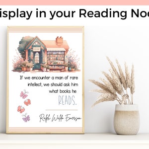Reading Quotes Poster Set: Classroom Library Decor (digital Download ...