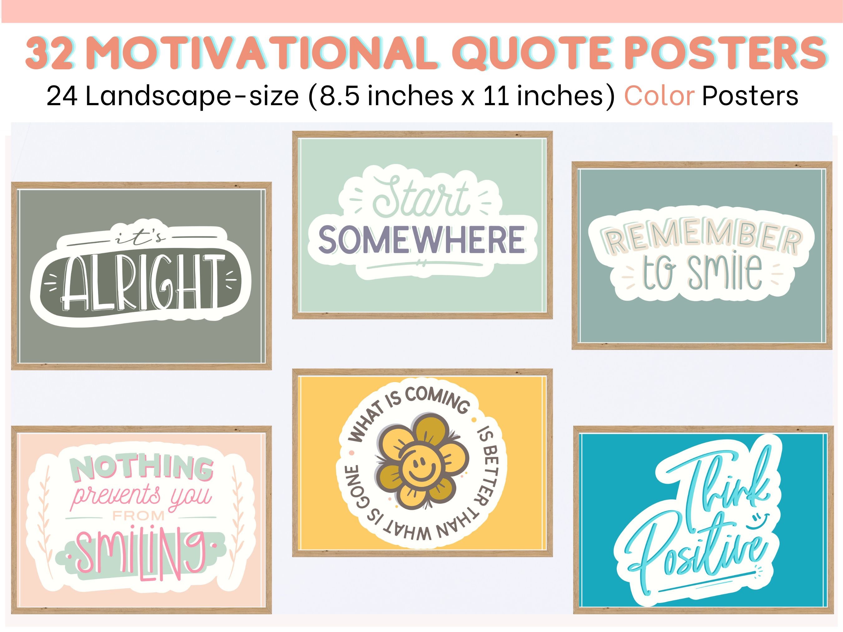 Elementary Classroom Decor motivational Quotes Wall Art - Etsy