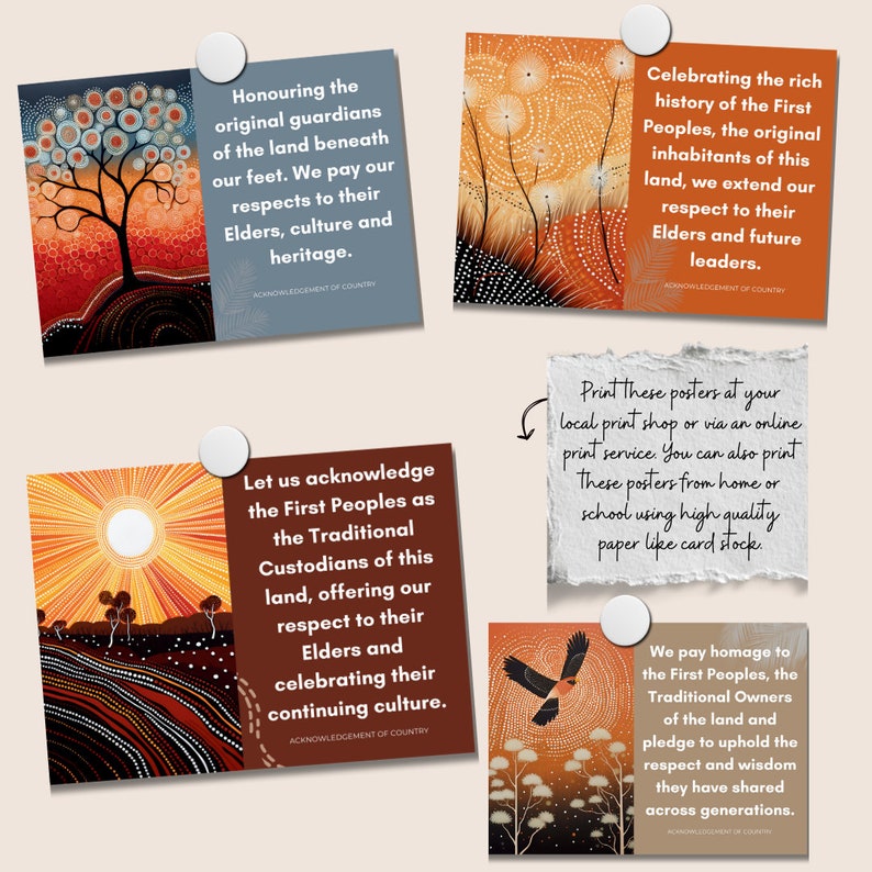 Aboriginal Acknowledgment of Country Posters: Classroom Decor (digital ...