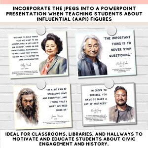 AAPI Heritage Month Posters, AAPI Bulletin Board, AAPI History Quotes ...