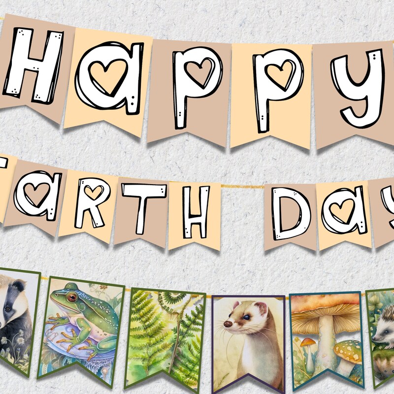 Earth Day Banner - Etsy