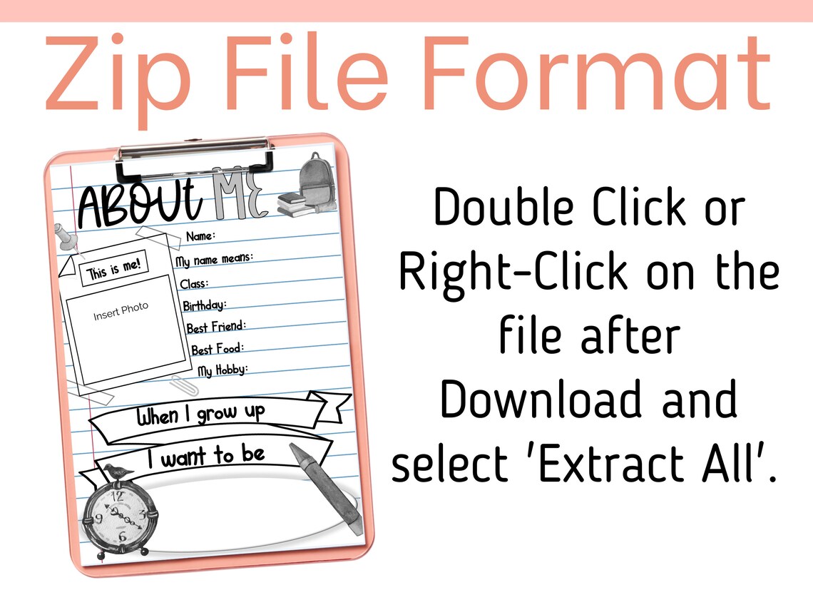 Editable All About Me Printable Back to School Teacher First - Etsy