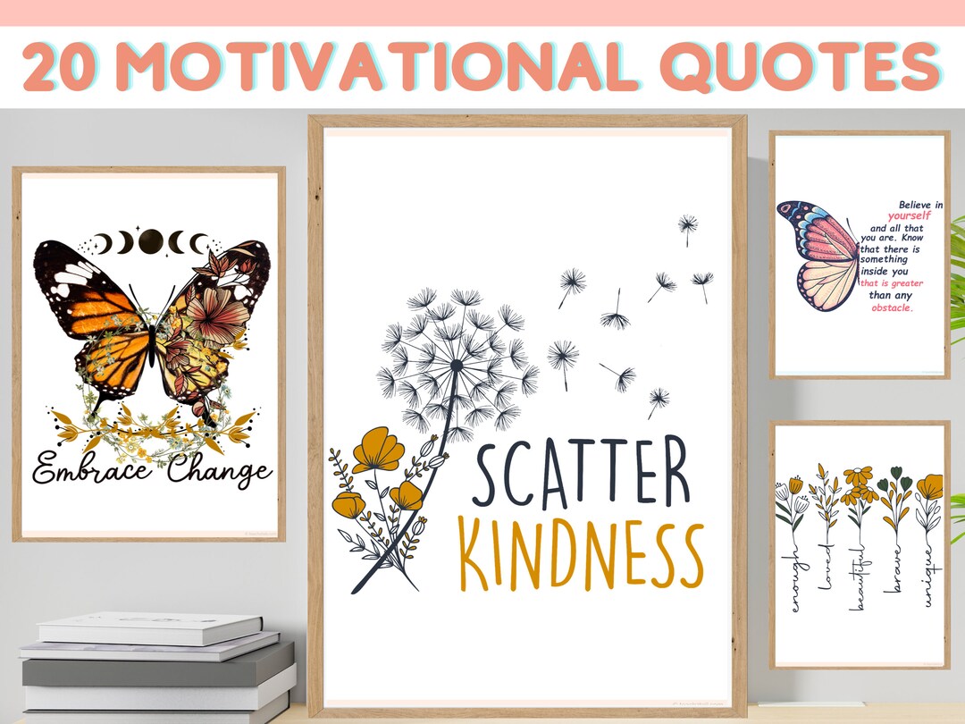 Motivational Classroom Posters Mental Health Posters - Etsy