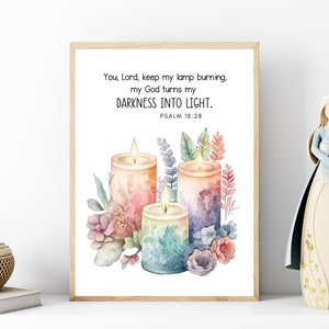 Christian Classroom Decor, Bible Verse Wall Art Posters, Christian Wall ...