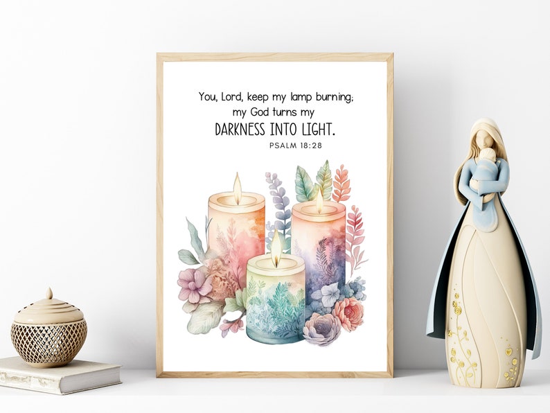 Christian Classroom Decor, Bible Verse Wall Art Posters, Christian Wall ...