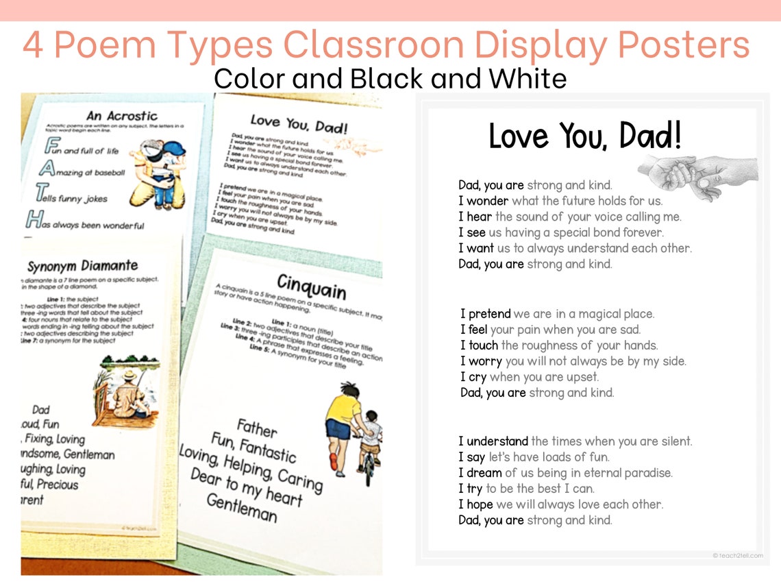 Fathers Day Activity Printable Card Fathers Day Poem Fathers - Etsy