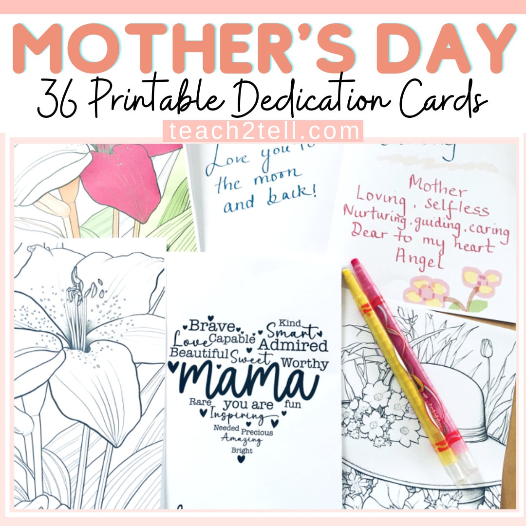 Coloring Mother's Day Card, Mothers Day Cards Printable, Classroom ...