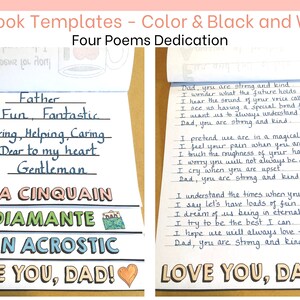 Fathers Day Activity Printable Card, Fathers Day Poem, Fathers Day ...