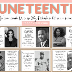 Juneteenth Motivational Quotes Bulletin Board Display, Pride Juneteenth ...