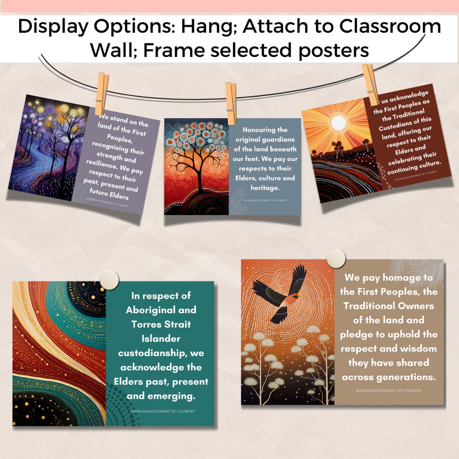 Aboriginal Acknowledgement of Country Posters for NAIDOC Week ...