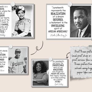 Juneteenth Motivational Quotes Bulletin Board Display, Pride Juneteenth ...
