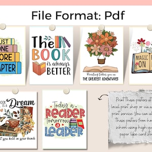 Classroom Reading Posters, National Reading Month Board Ideas ...