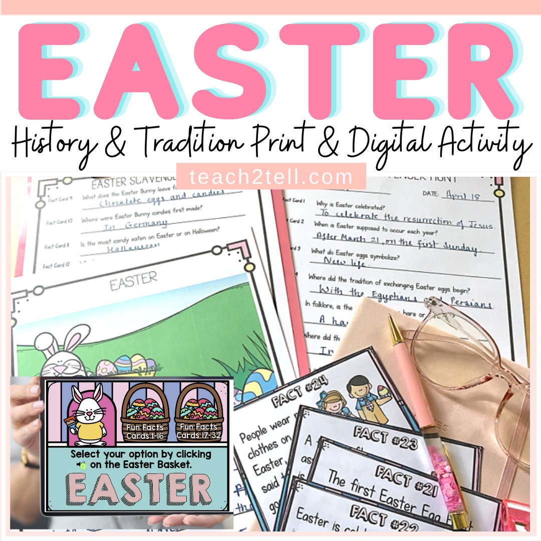 Easter Printables Reading Comprehension Activities Easter Scavenger ...
