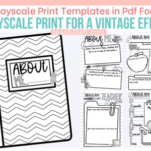 Editable All About Me Printable: Back to School Activity (digital ...