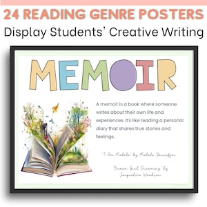 Reading Genre Posters: Classroom & Library Decor (digital Download) - Etsy