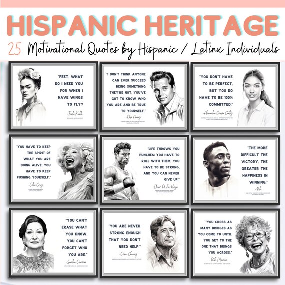 Hispanic Heritage Month Quotes Hispanic Heritage Month Quotes Vectors