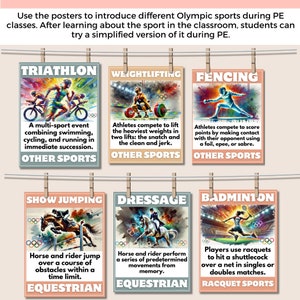 Olympic Sports Classroom Decor Bulletin Board, Posters for PE and ...