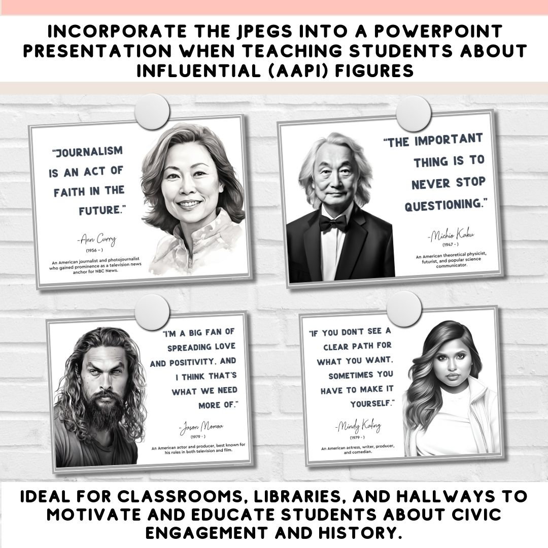 AAPI Heritage Month, AAPI Posters, AAPI Quotes Asian American and ...